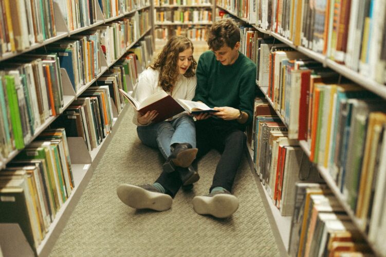 LA Central Library Engagement Photoshoot | Nostalgic Love Story