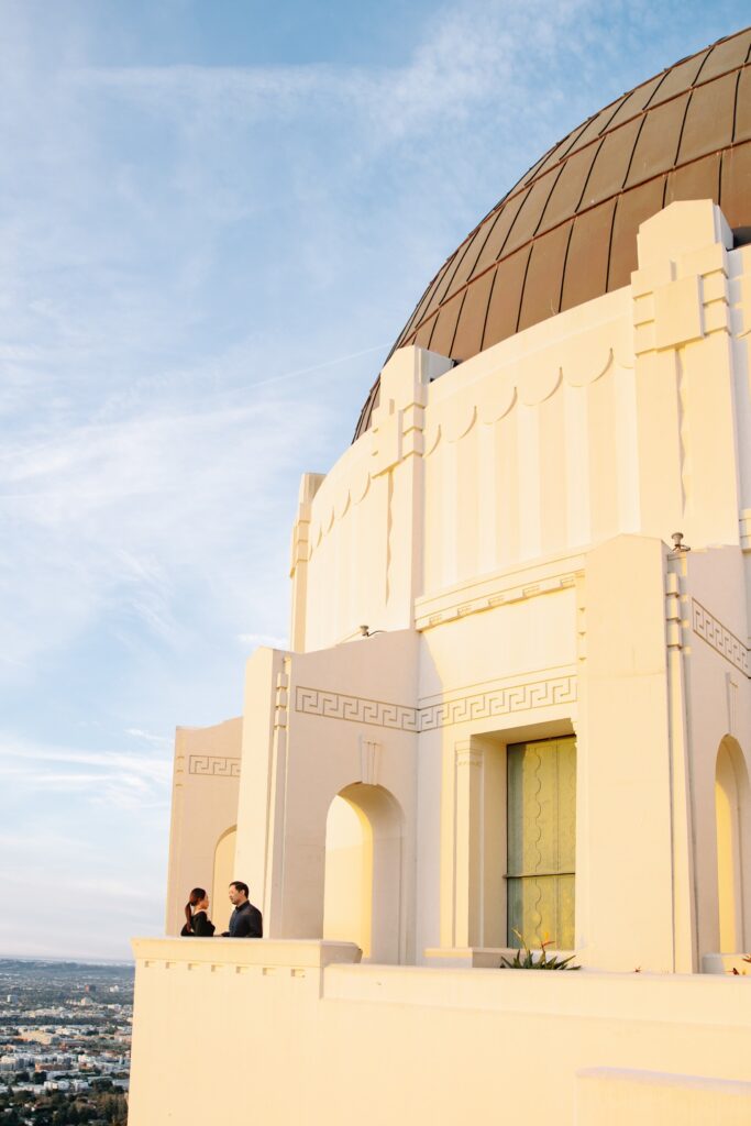 Sunrise Griffith Observatory Engagement Photos | Magaly Barajas