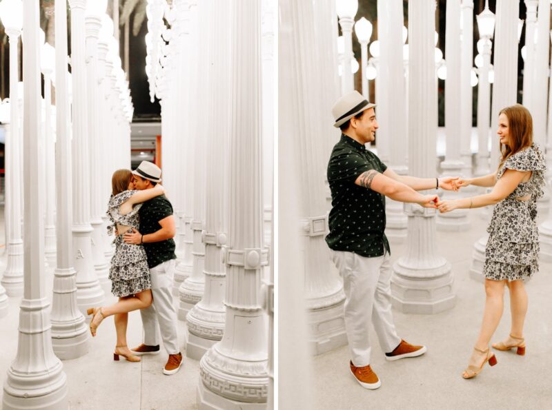 LACMA Lights Magic: The Perfect Venue for Engagement Photos