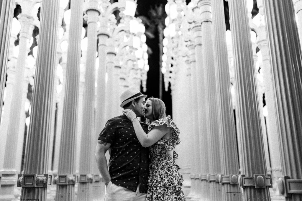 LACMA Lights Magic: The Perfect Venue for Engagement Photos