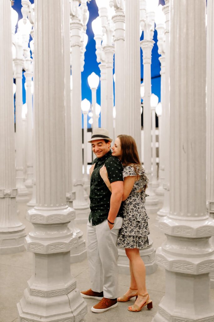LACMA Lights Magic: The Perfect Venue for Engagement Photos